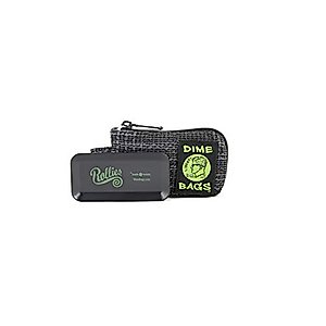 Dime Bags All-in-One Padded Pouch with Accessory Tray and Carbon Filter Pocket (8 Inch, Black)