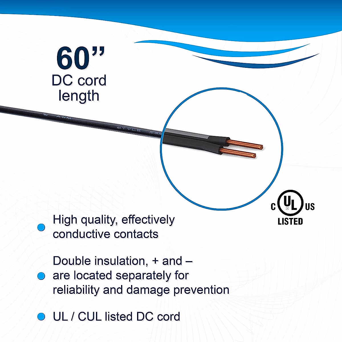 HQRP AC Adapter Works with Logitech Squeezebox Wi-Fi Internet Radio 993-000385 534-000245 PSAA18R-180 X-R0001 930-000097 930-000101 930-000129 830-000080 830-000070 534-000248 090453-12