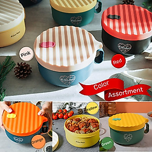 AI LOVE PEACE Microwave Ramen Bowl Microwavable Noodle Cooker with Lid for Dorm Room Essentials Instant Ramen Maker - BPA Free Microwave Safe Soup Bowls - Gifts for College Freshmen,Holiday Gift