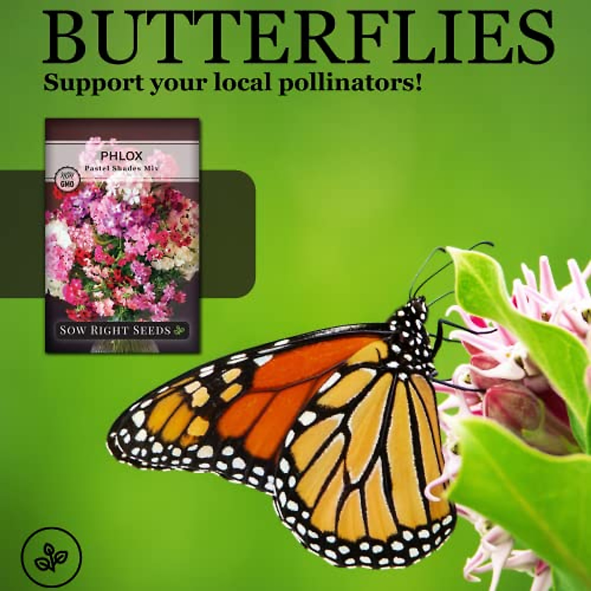 Sow Right Seeds - Pastel Shades Mixed Phlox Flower Seeds for Planting - Beautiful Flowers to Plant in Your Home Pollinator Garden - Non-GMO Heirloom Seeds - Colorful Annual - Great Gardening Gift