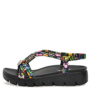 Alegria by PG Lite Women's Roz Tropic Platform Sandal Slide, Sweet Emotions, 8-8.5