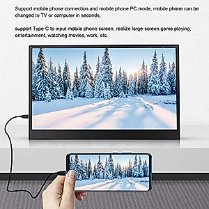 Portable Display Large‑screen Game Playing Freesync Technology Game Console Display Clearer Dynamic Images Lightweight Entertainment for Work Office Home