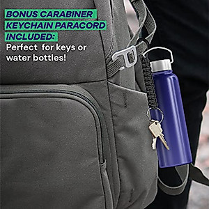 TALINGO TOTE – Gym Water Bottle Pouch with Phone Holder, Secure Zipper Pocket, Card Holder and Key Holder. Ideal Water Bottle Accessories for Gym - Water Bottle Phone Holder for Gym - Large Blue