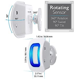 Fosmon WaveLink 51054HOM Add-On Door Motion Sensor Unit (No Receiver) - White