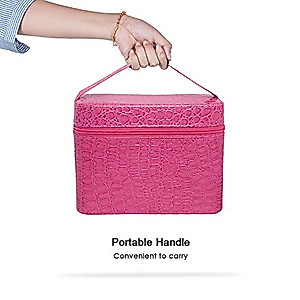 84 Slots Diamond Storage Box Diamond Embroidery Rhinestones Painting Accessory Jewelry Beads Organizer Carry Case Zipper Design