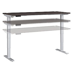 Bush Business Furniture Move 40 Series Electric Height Adjustable Standing Desk, 72W x 30D, Storm Gray