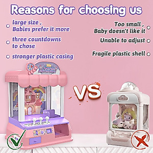 Large Claw Machine for Kids, Vending Machines with Little Toys for Girls, Boys Electronic Arcade Candy Indoor Claw Game Prizes Toy for Party , Perfect Christmas & Birthday Big Gifts for Kids, Ages 3+