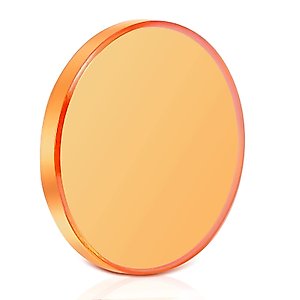 Inccala CO2 Laser Lens PVD ZnSe Laser Mirror: 18mm/0.71" FL76.2mm/3" T2.2mm Meniscus CO2 Focus Lens for CO2 Laser Engraving Cutting Machine
