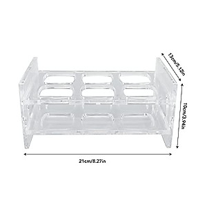 Naroote Liquor Cup Display, Washable 6 Pcs Acrylic Shot Glass Holder for Household