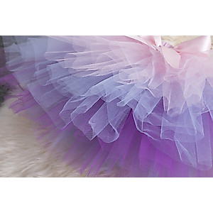 TTYAOVO Baby Girl Newborn 3Pcs My 1st Birthday Outfits Skirt Set Romper+Tutu Dress+Headband Clothing Set (1 Years, 1peach)