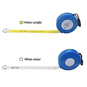 WIN TAPE Professional Cattle Weightband Weight & Height Tape Measure (Blue)