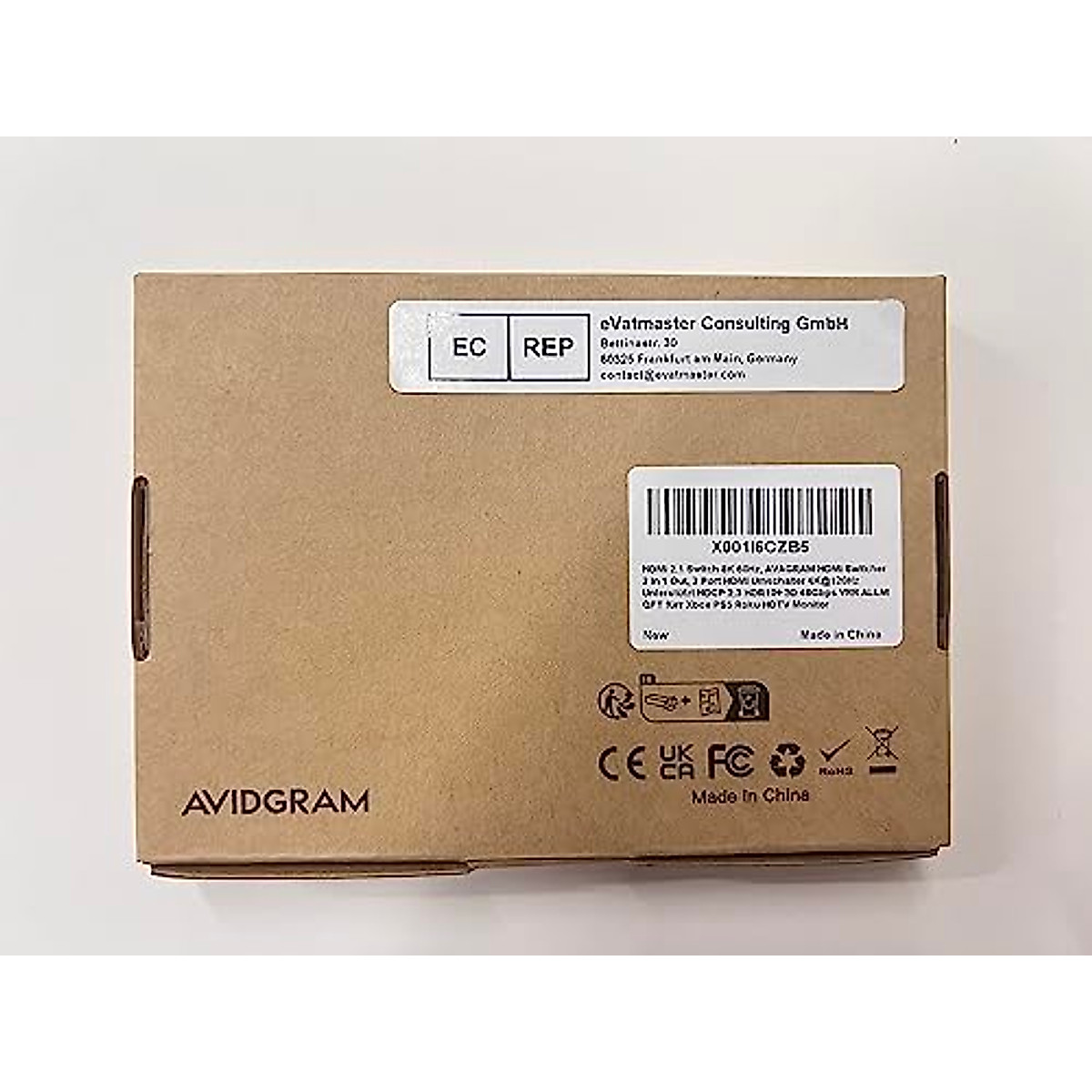 HDMI 2.1 Switch 8K, AVIDGRAM HDMI Switcher 2 in 1 Out, 2 Port 4K 120Hz Auto HDMI Selector Hub Support 8K@60Hz 48Gbps, Compatible with Xbox Series X, PS4 Pro, PS5, UHD TV, Monitor, Projector