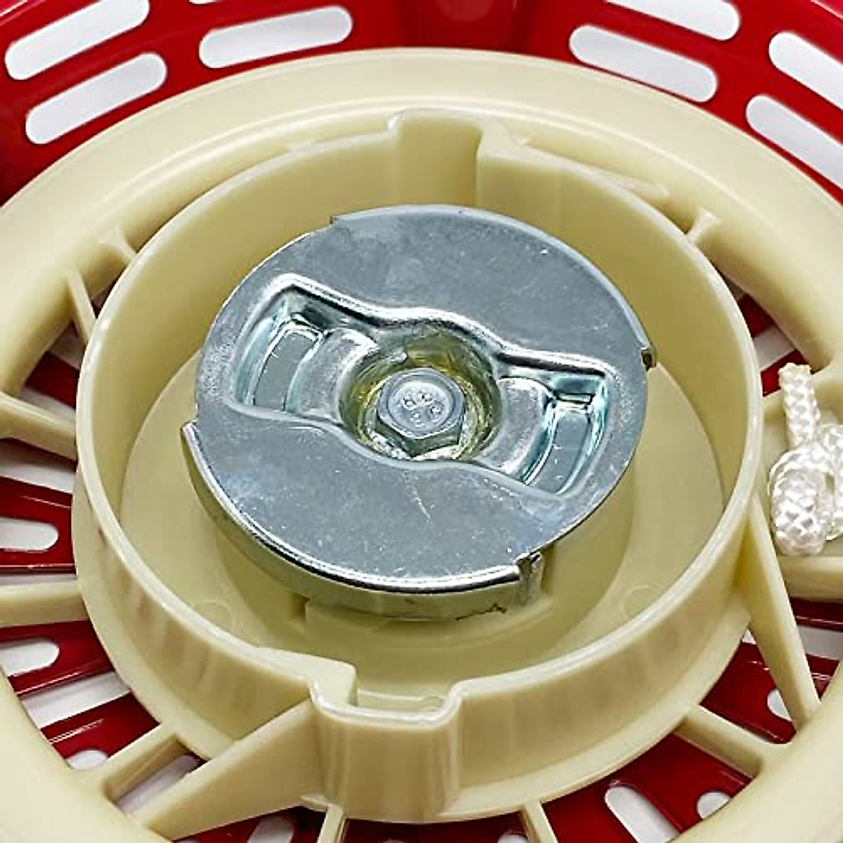 AIKENING Gx160 Recoil Starter Pull Start Assembly with Recoil Starter Rope Pull for Honda Recoil Starter(Pack of 2) Recoil Starter Rope X3 Bolts X9 Fit for Gx120 Gx160 Gx200