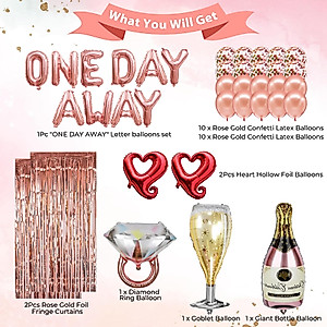 One Day Away Rehearsal Dinner Decorations Wedding Rehearsal Dinner Decorations One Day Away Balloons Banner The Night Before Wedding Rehearsal Decorations Bridal Shower Engagement Wedding Rehearsal