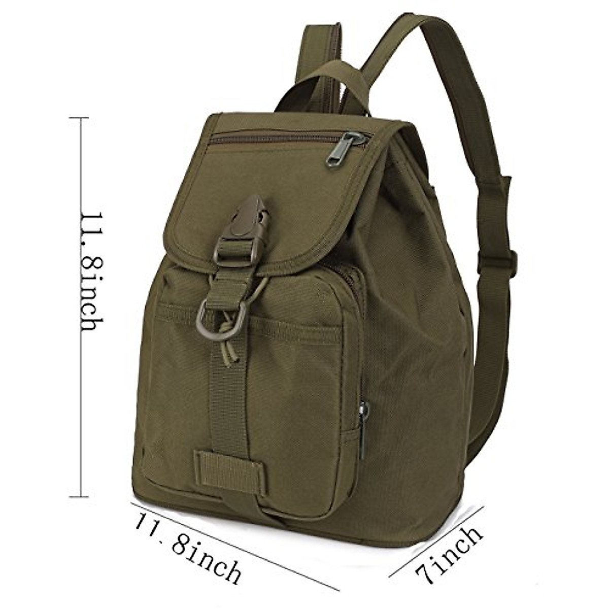 Mochila Military Cool Mochila Military Cool Mini Army Green Backpack Water Resistant Backpack for Mens Bookbags 10L