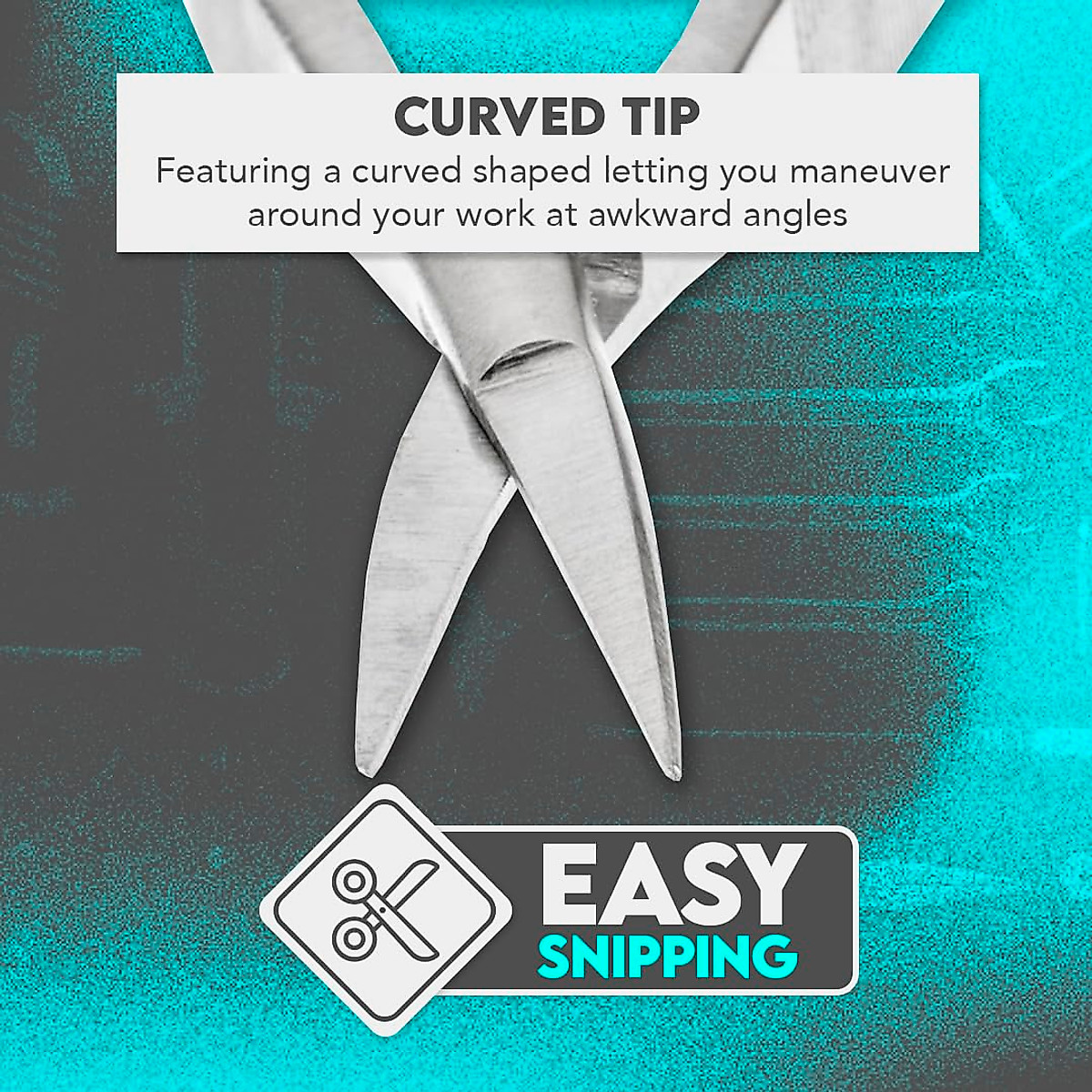 SE 4-1/2" Curved Iris Scissors with Spring - SP46C