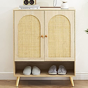 Amyove PHO_0Y1S Shoe Cabinet, Natural