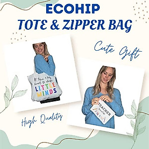ECOHIP Canvas Teacher Bag Tote Teacher Appreciation Gifts for Women