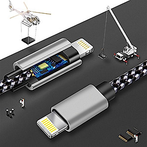 [MFi Certified] iPhone Charger 4Pack(3/6/6/10FT) USB Lightning Cable Nylon Braided Fast Charging iPhone Cord Compatible iPhone14/All iPhones/iPad/iPod