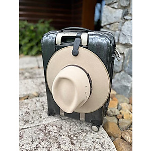 KLIPSTA Hat Clip - Magnetic Hat Holder for Traveling Bags, Backpacks, Purses, Totes and More, Hands Free Bag Accessory (Black)