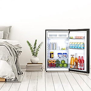 Danby DCR044B1BM-6 4.4 Cu.Ft. Compact Refrigerator with Chiller-Mini Fridge for Bar, Dorm, Basement, Den, Kitchen, or Living Room, Black