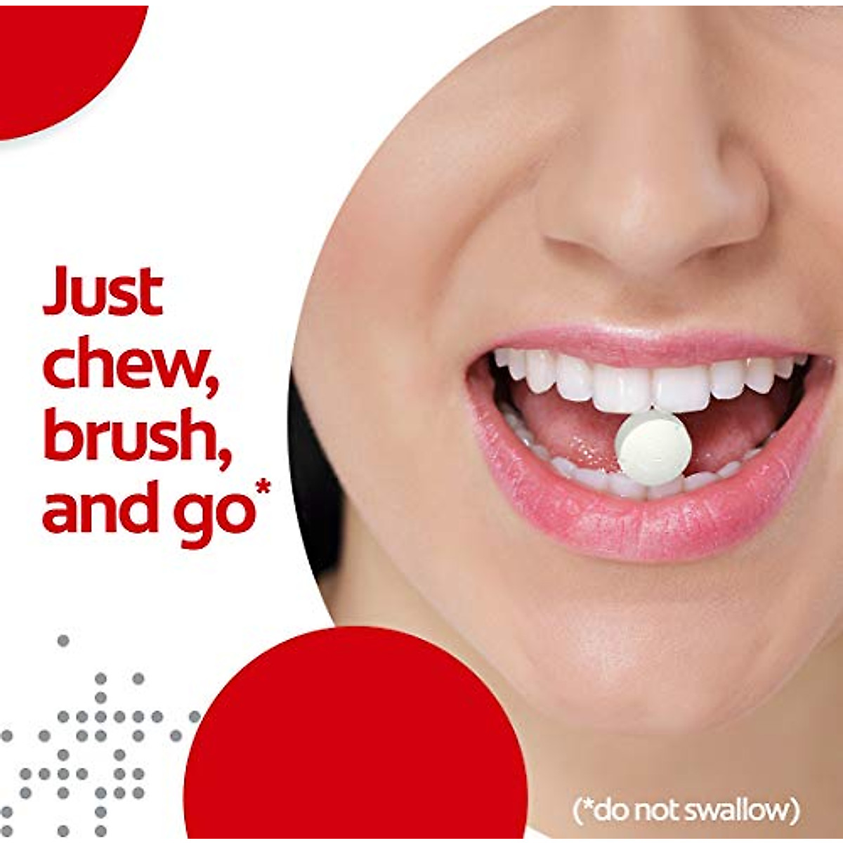 Colgate Anywhere Travel Toothpaste Tablets with Fluoride, Eco Friendly & Plastic Free Glass Jar, Fresh Mint - 60 count