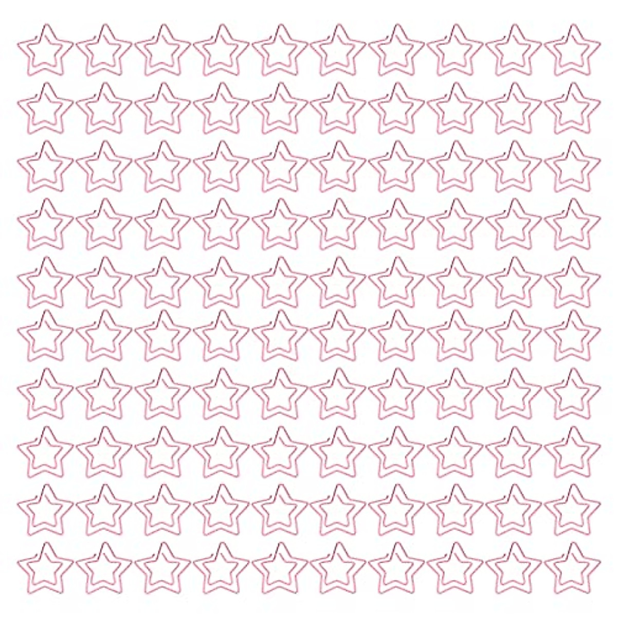 100Pcs Multifunctional Document Clip Cute Pink Star Shape Corner Clips Bookmark Metallic Paper Clips Page Markers Clips Bookmark Fixing Tool for Office