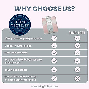 Living Textiles Pink Hearts Chenille Soft Baby Blanket Reversible Premium Cozy Fabric for Best Comfort - for Infant,Toddler,Newborn,Nursery,Girl,Throw,Crib,Stroller,Gift, Pink Hearts 40x30