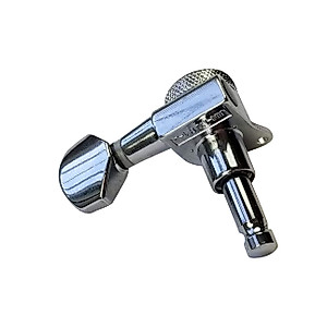 Locking Guitar Tuners Chrome (3L +3R) Machine Heads Tuning Pegs 19:1 for Fender Stratocaster/Telecaster