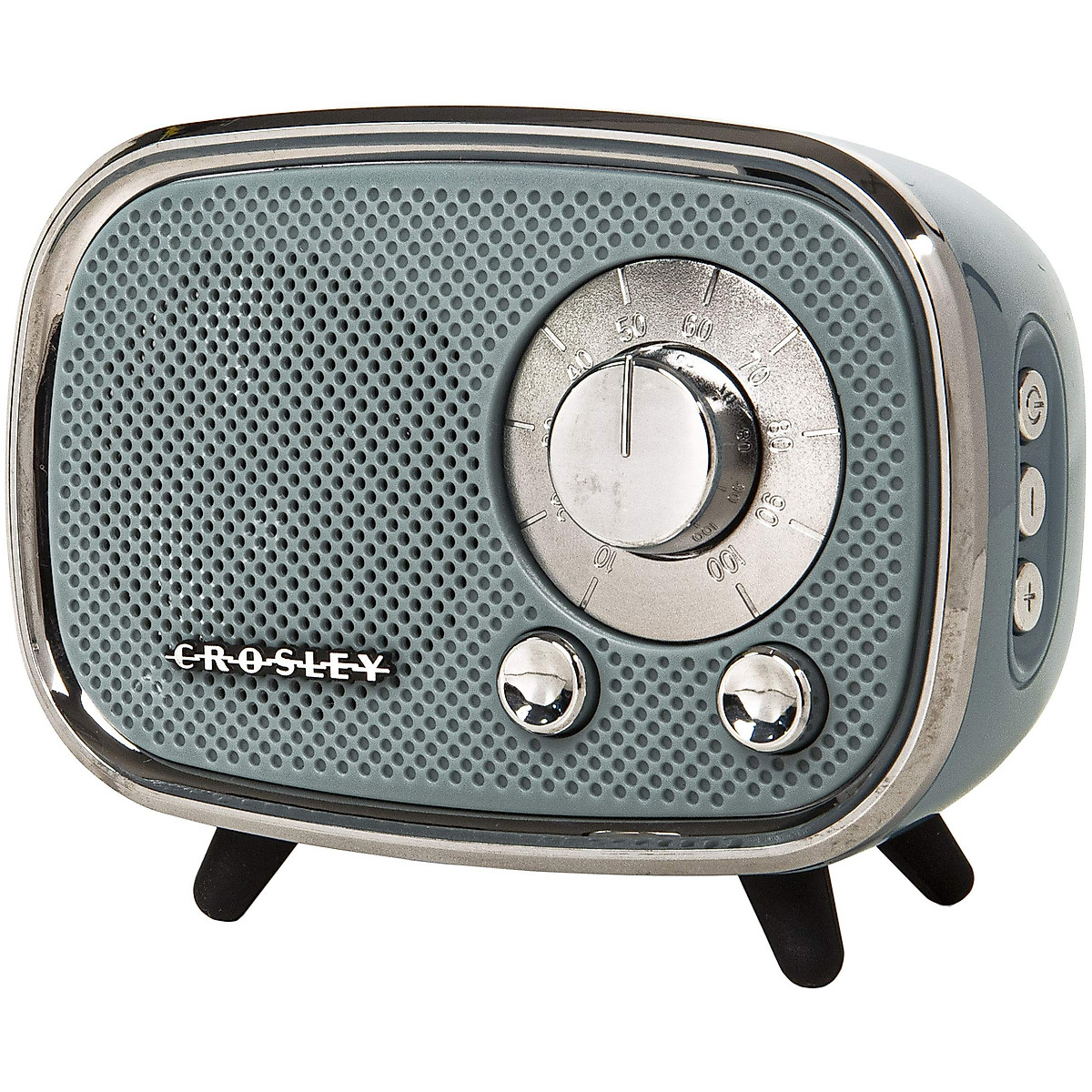 Crosley CR3039A-TN Rondo Retro Portable Rechargeable Bluetooth Speaker, Tourmaline