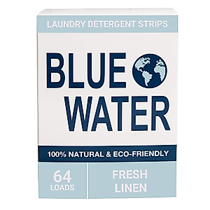 Blue Water, Laundry Detergent Sheets, 64 Loads