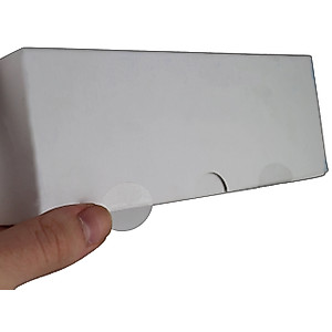 ChromaLabel 3/4 x 1 Inch Oval Clear Labels, Library Supplies, Envelope Sealer Perforated Clear Stickers - 1000 Pieces of Envelope Seal Stickers per Roll