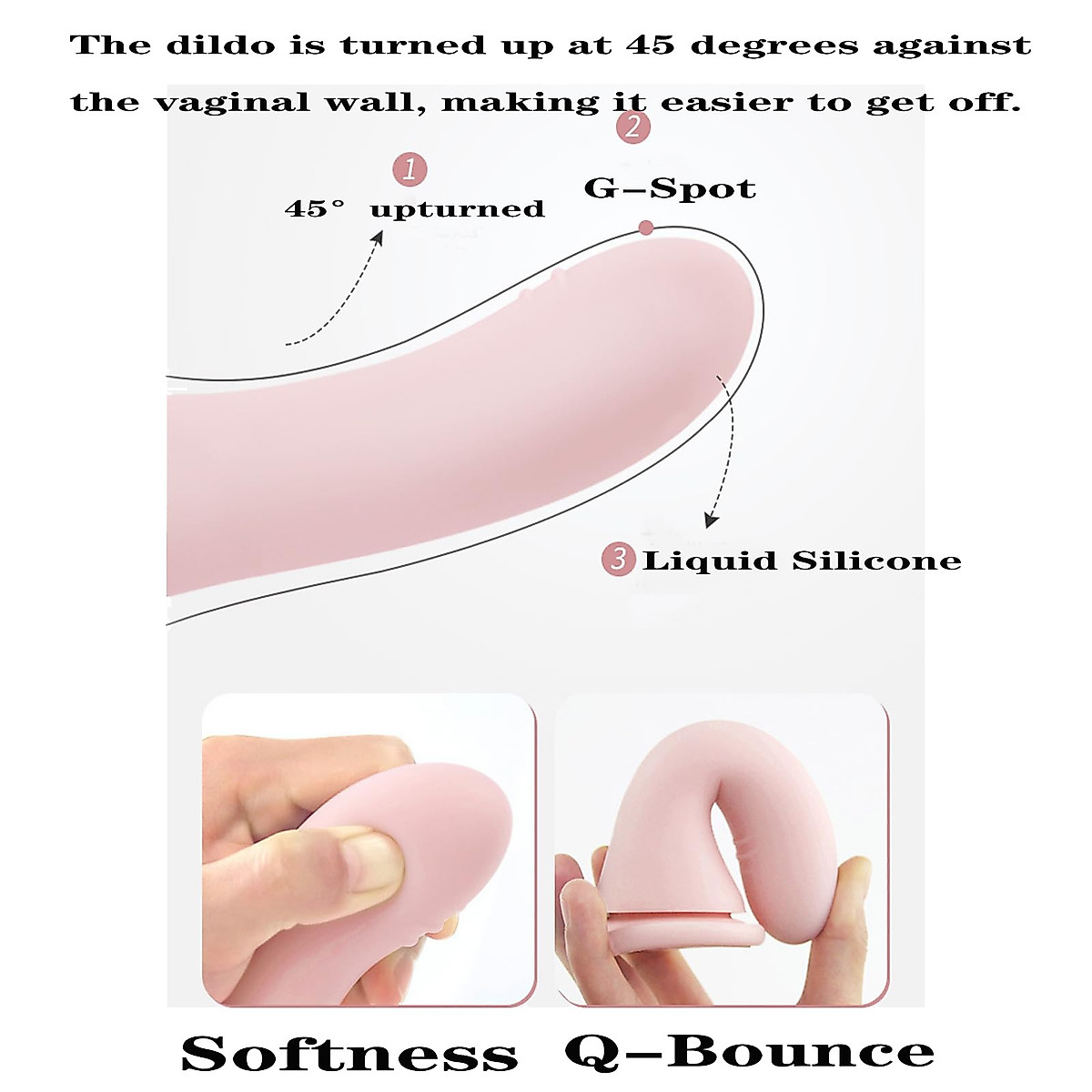 Vilpory Silicone Wearable Dildos Thigh Wear Pants- Strap On Harness Pants Strapless Sex Toys for Men Women Couples Les (L)