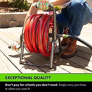 Yard Butler Handy Reel Silver Vein - Compact & Easy-to-Use Garden Hose Reel - Portable Design with Mounting Option - Make Watering Your Plants, Flowers & Lawn Easy