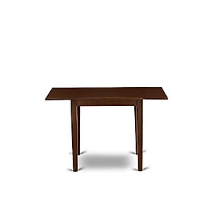 East West Furniture Dining Room NDT-MAH-T Mid Century Table Rectangular Tabletop and 48 x 30 x 30-Mahogany Finish