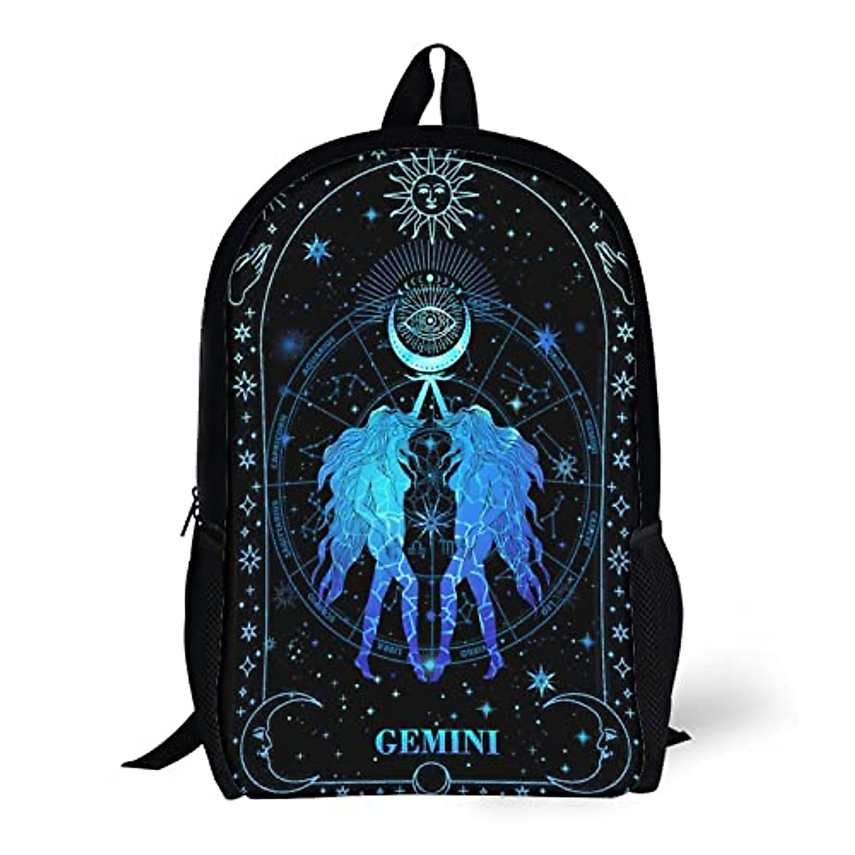 17 inch Gemini student schoolbag constellation backpack constellation print travel backpack casual backpack for boys and girl