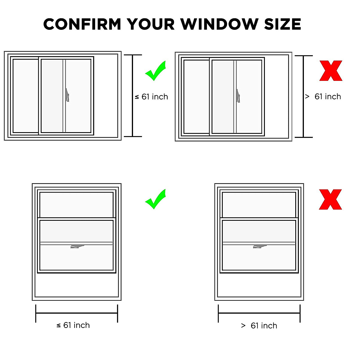 TURBRO 5 Inch Portable Air Conditioner Universal Exhaust Hose Clockwise Thread with Window Vent Kit