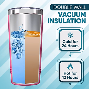 shop4ever A Wise Woman Once Said F This And She Lived Happily Ever After Engraved Insulated Stainless Steel Tumbler with Lid 20 oz. Funny Divorce Retirement Feminist Gift (Pink)