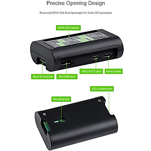 Pi Zero Case, ABS Protection Case for Raspberry Pi Zero 2 W/Pi 2 WH/Pi Zero W/Pi Zero WH