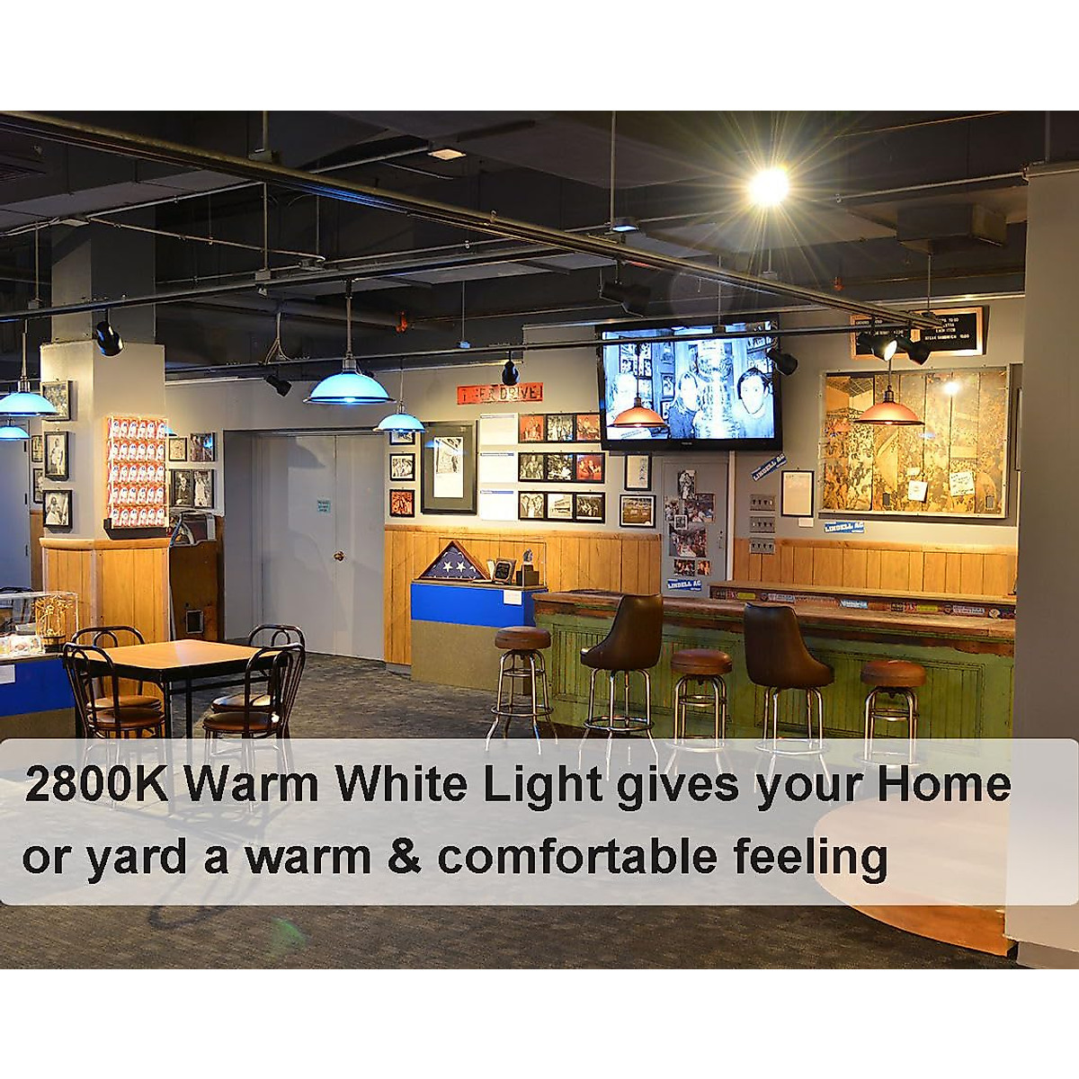 Vinaco PAR30 Long Neck Halogen 60W 120V, Long Lasting 6 Pack PAR30L Flood Light Bulb, PAR30 Dimmable, High Output 1000LM with PAR30 E26 Warm White 2800K Indoor Outdoor PAR30LN