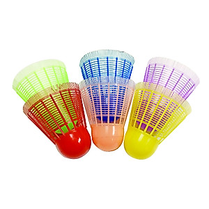 Palos Sports - Heavy Duty Giant Fun Bird Oversized Shuttlecocks - Set of 6, One of Each Color