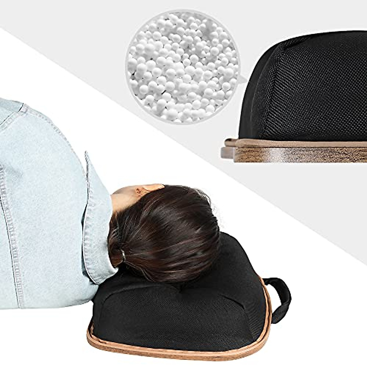 SONGMICS Lap Desk, Bed Tray, Laptop Table with Handle, Cushion, 12.6 x 15.7 x 3.1 Inches, Rustic Brown ULLD109B01