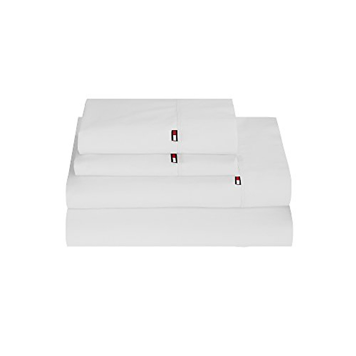 Tommy Hilfiger Signature Solid Sheeting 200 TC Set of 3 Sheet Set - 1 Flat Sheet, 1 Fitted Sheet & 1 Pillowcase, Twin XL Size, 100% Cotton (Grey)