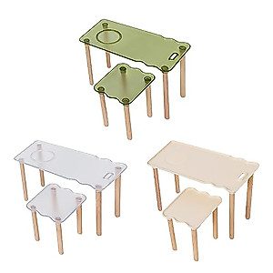Wood Small Animals Stand Platform Natural Toy Cage Accessories For Hamster Squirrels Gerbil Chinchilla Parrots & Pet Hamster Platform For Cage