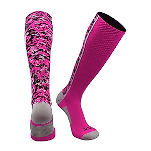 TCK Digital Camo OTC Socks (Neon Pink, Small)