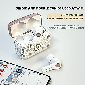 JIMYAO TS-100 Wireless Earbuds Bluetooth in Ear Light-Weight Headphones Built-in Microphone, IPX5 Waterproof Headset (Black)