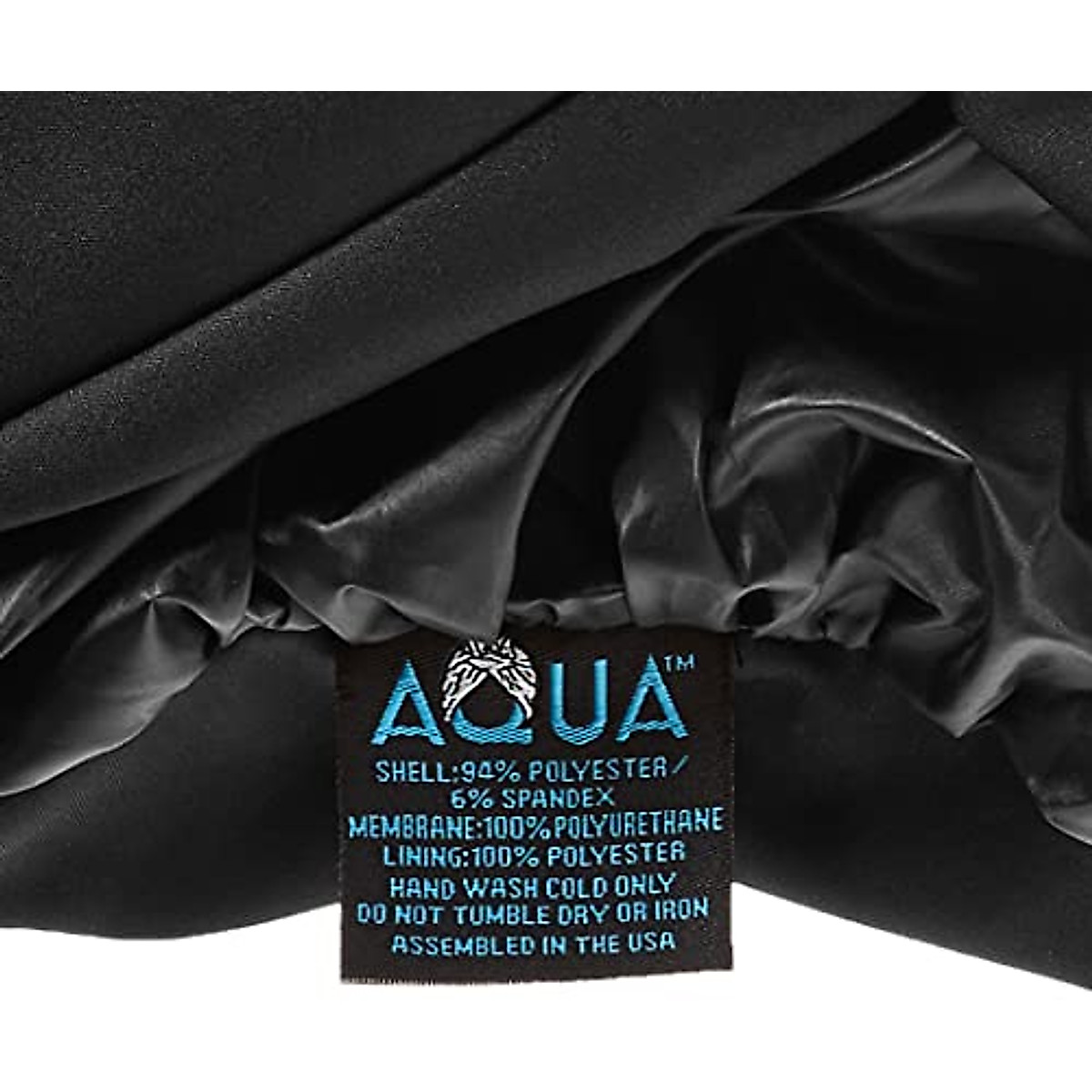 AQUA Waterproof Headwear®️, Waterproof, Pre-Tied, Vintage Twist Turban PROTECTS YOUR HAIR In The Shower, Pool Or In Inclement Weather. Made of Stretchy, Soft, Breathable, 100% Waterproof Fabric.