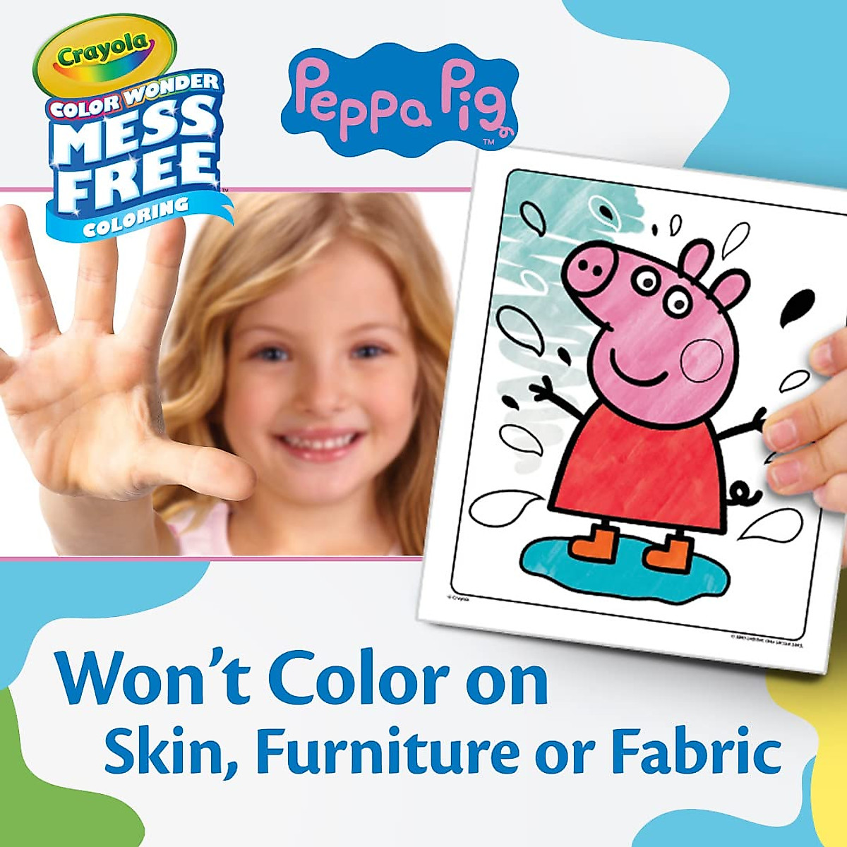 Crayola Peppa Pig Color Wonder Activity Set, Mess Free Peppa Pig Coloring Pages for Toddlers, Peppa Pig Toys & Gifts, Stocking Stuffers
