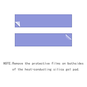 Laptop NVMe M.2 Heatsink with Nano Thermal Pads，Heat Sink Copper for 2280 M2 SSD Laptop (2pcs)