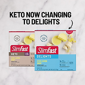 SlimFast Delights Iced Lemon Drop Snack Cup, 10 Count